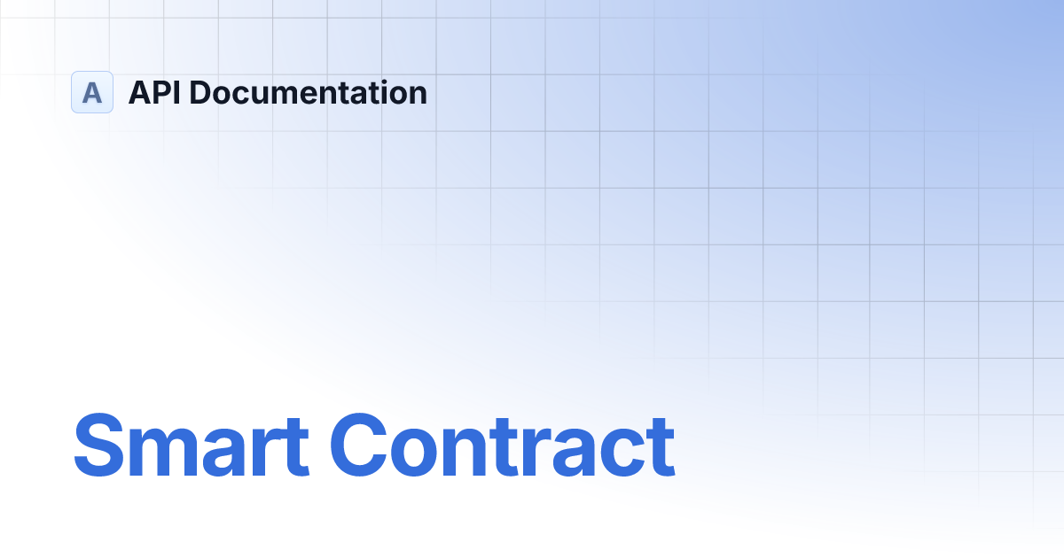 Smart Contract | API Documentation