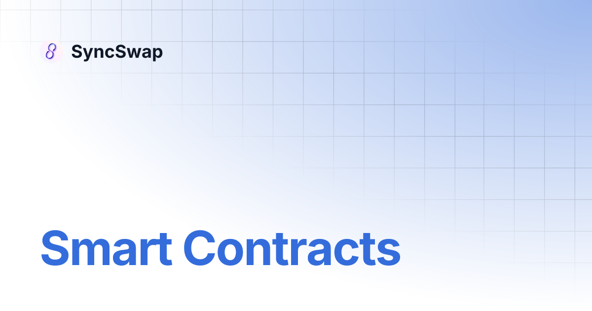 Smart Contracts | SyncSwap